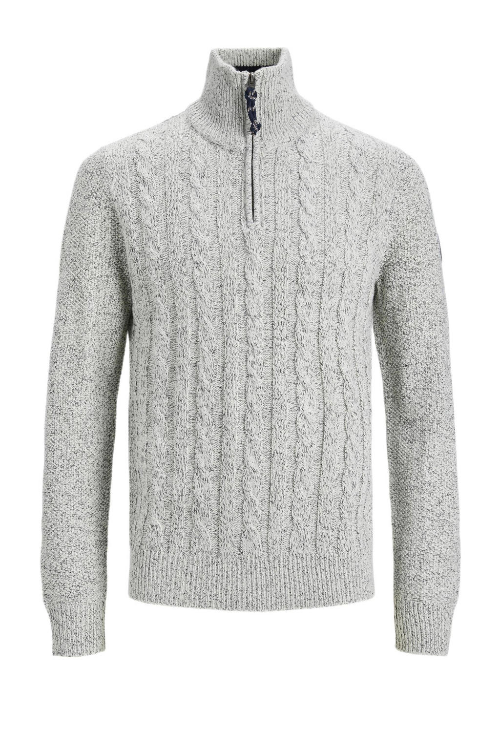 JACK & JONES schipperstrui JJJEFFRY silver birch | wehkamp
