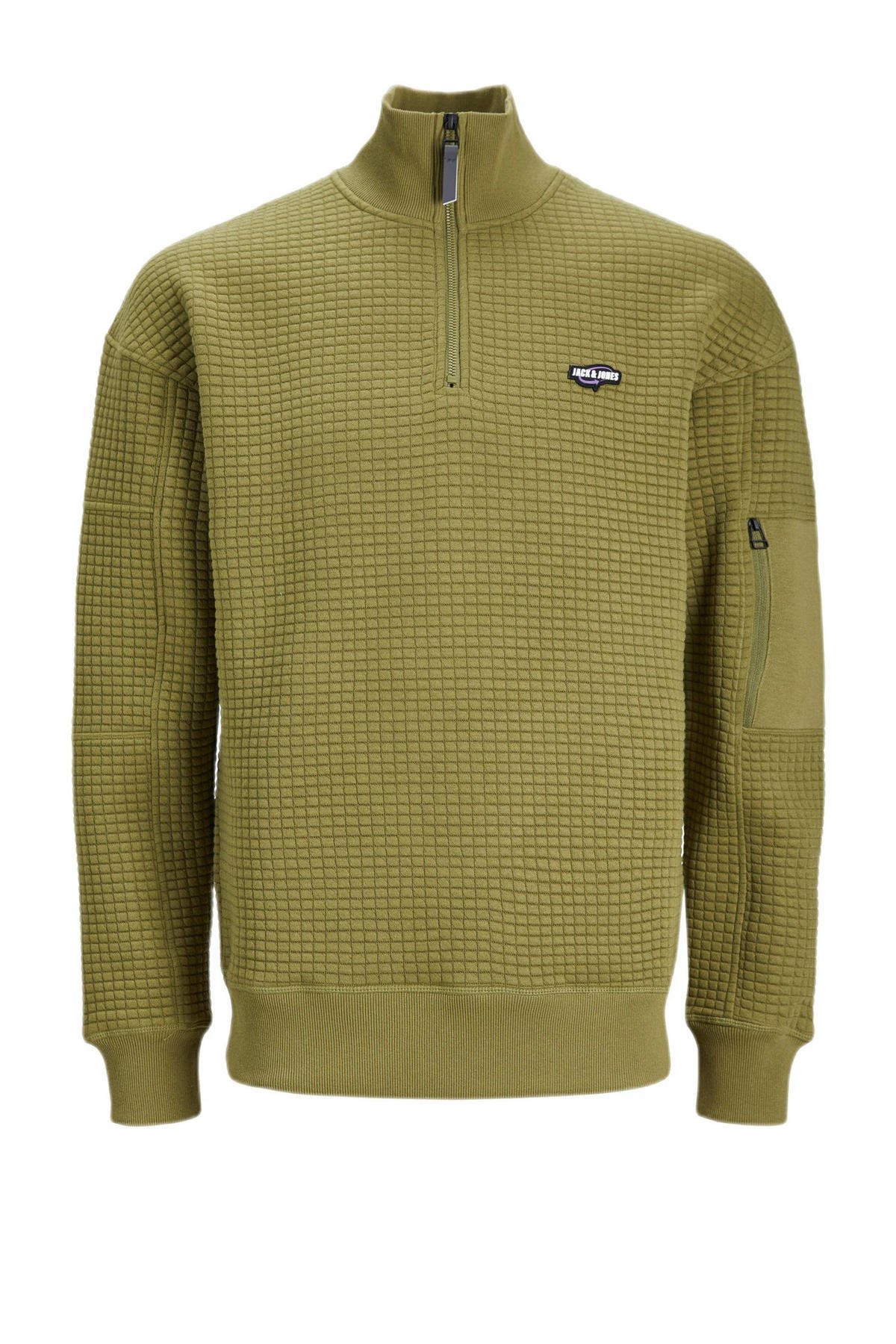 JACK & JONES CORE sweater JCOBLACK met logo olive branch | wehkamp