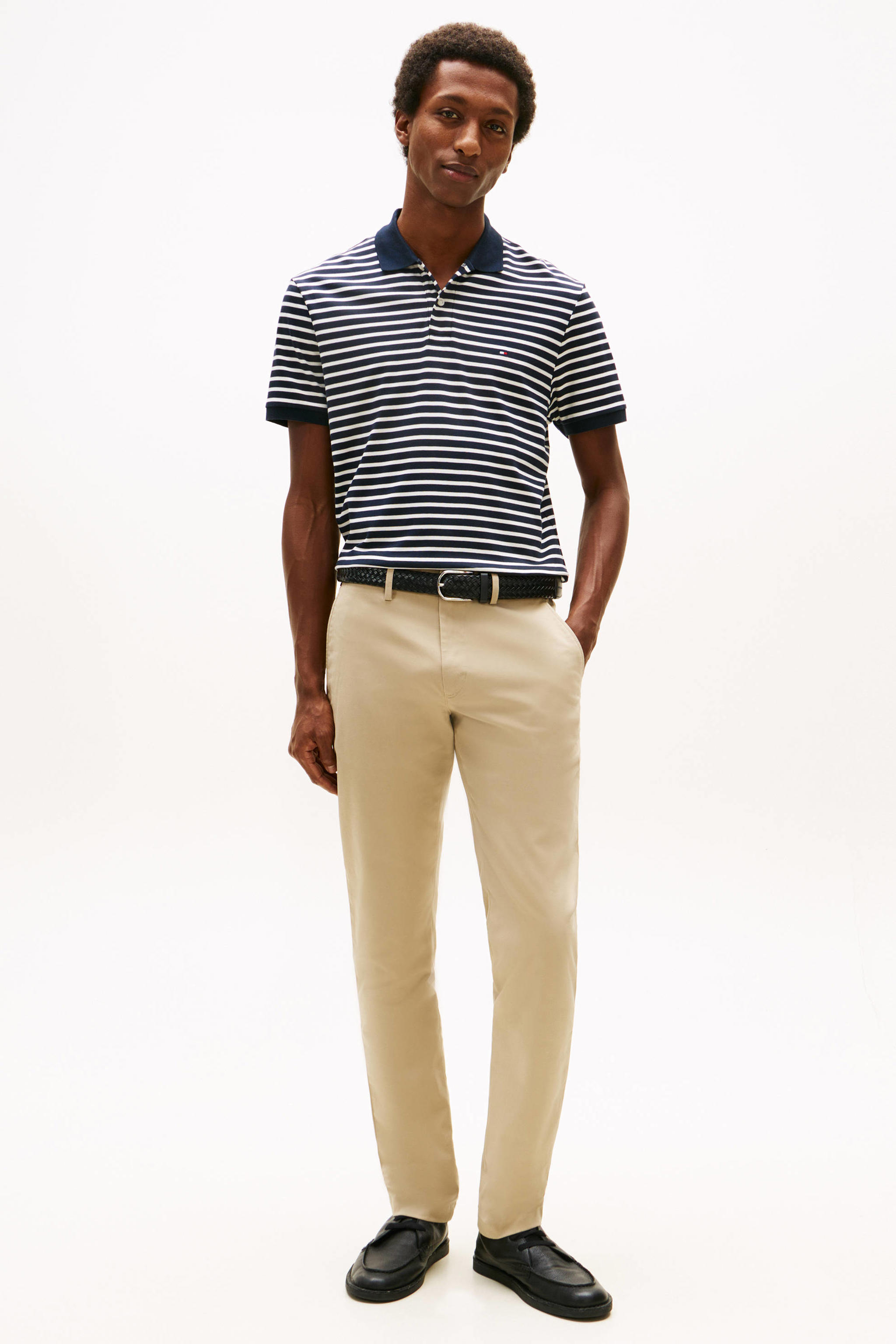 Tommy Hilfiger BLEECKER 1985 slim chino beige | wehkamp