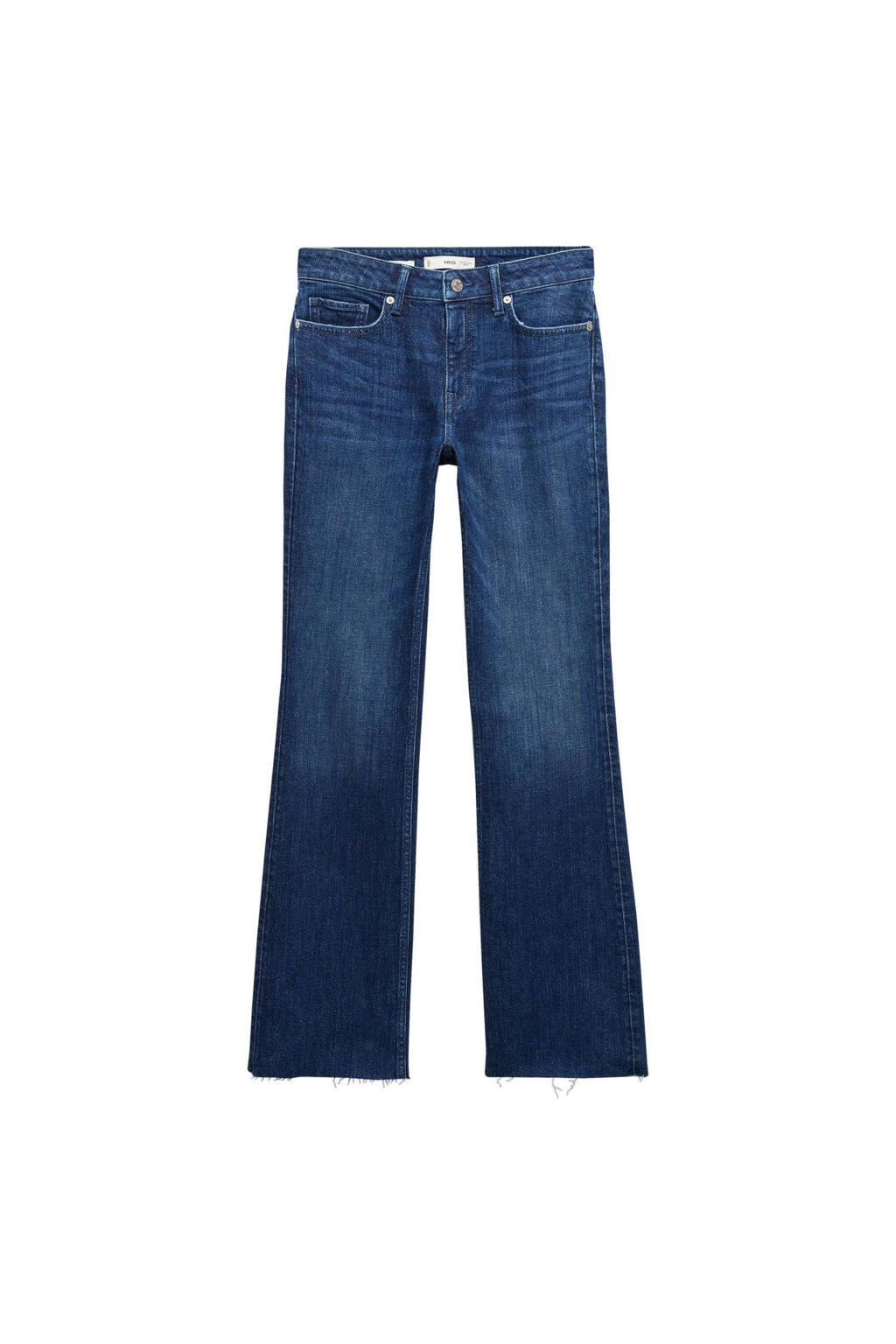 Mango cropped jeans dark blue denim | wehkamp