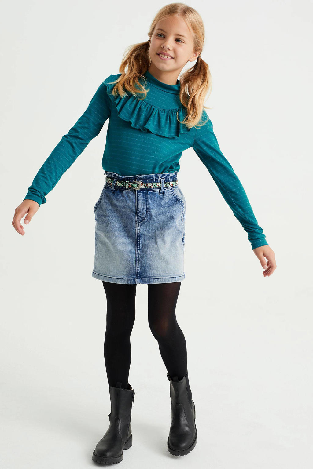 WE Fashion gestreepte top blauw | wehkamp