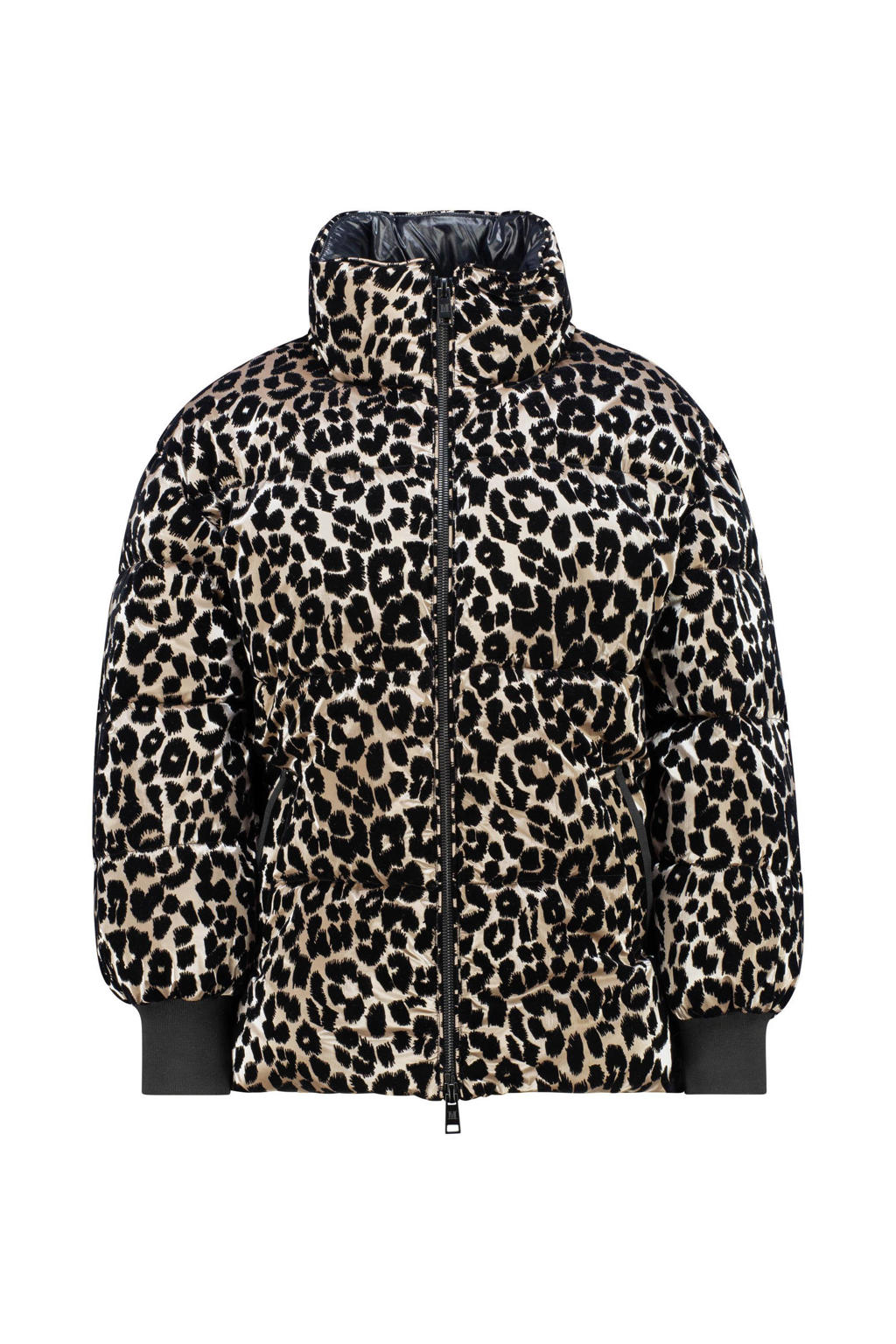 Maura by Claudia Strater gewatteerde jas met flockprint zwart | wehkamp