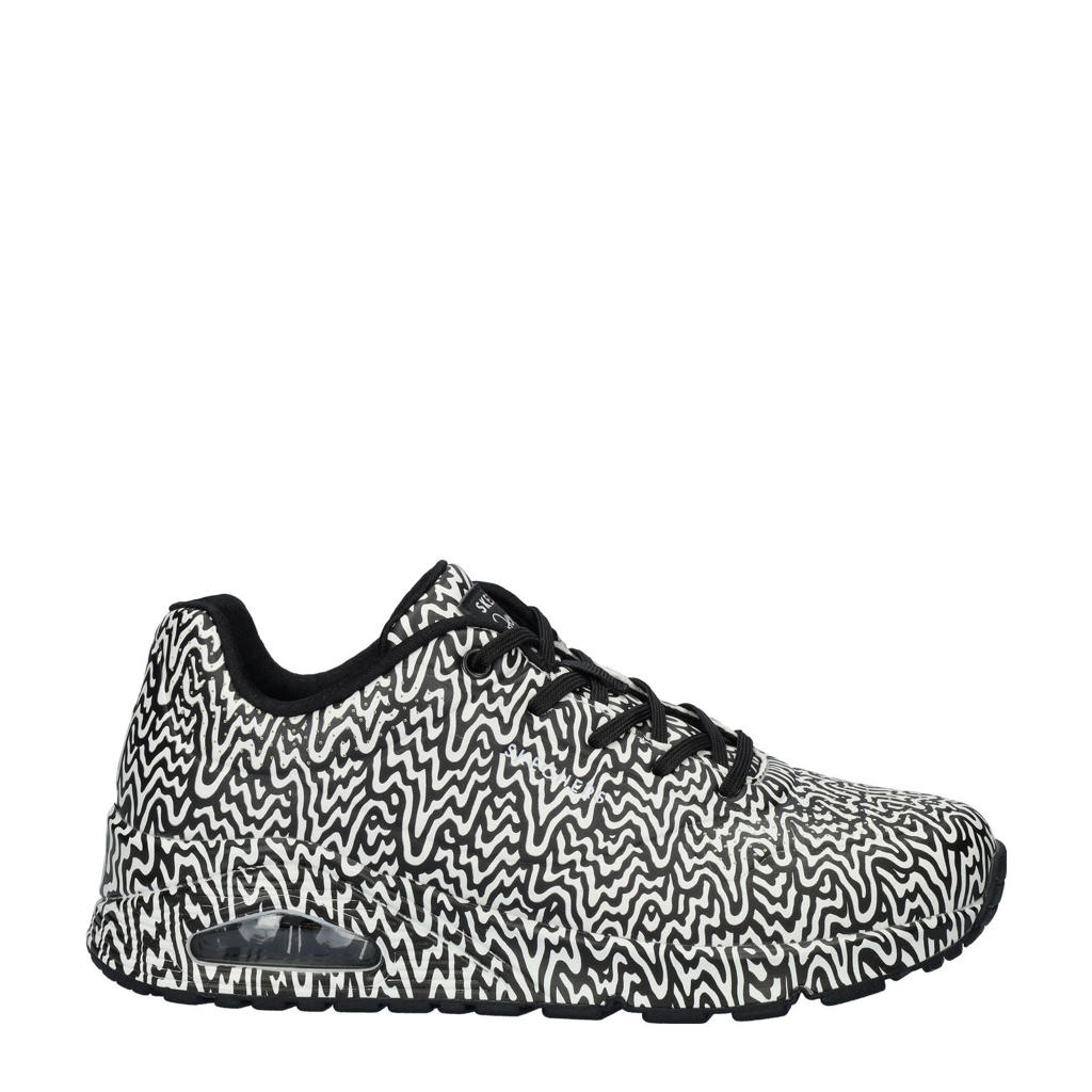 Skechers Uno Infinite Drip sneakers zwart/wit | wehkamp
