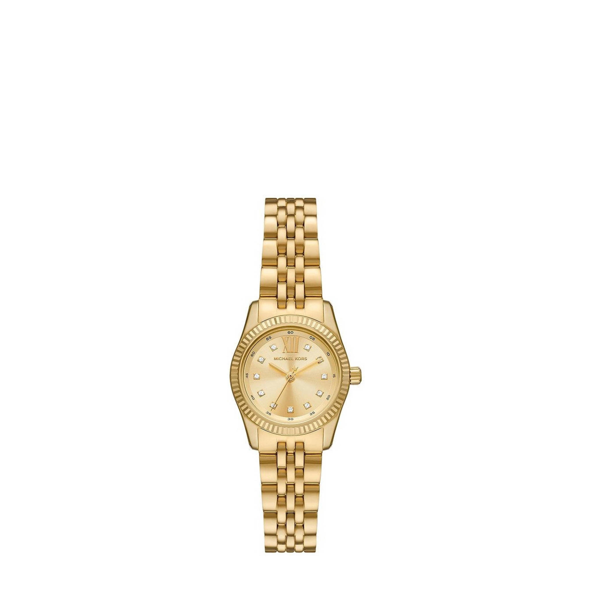Michael Kors horloge MK4741 Lexington goudkleurig | wehkamp