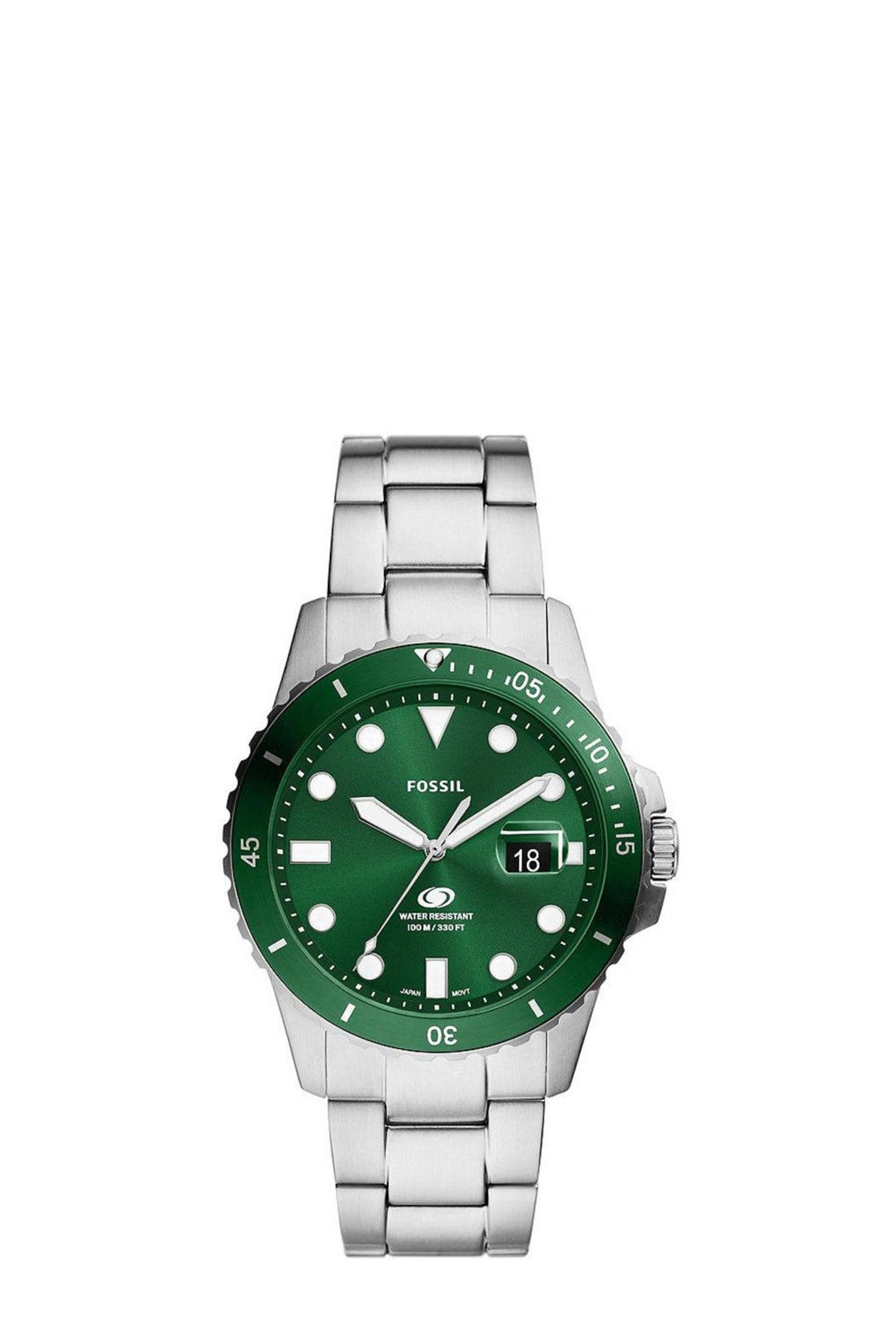 Fossil horloge FS6033 Fossil Blue Dive zilverkleurig | wehkamp