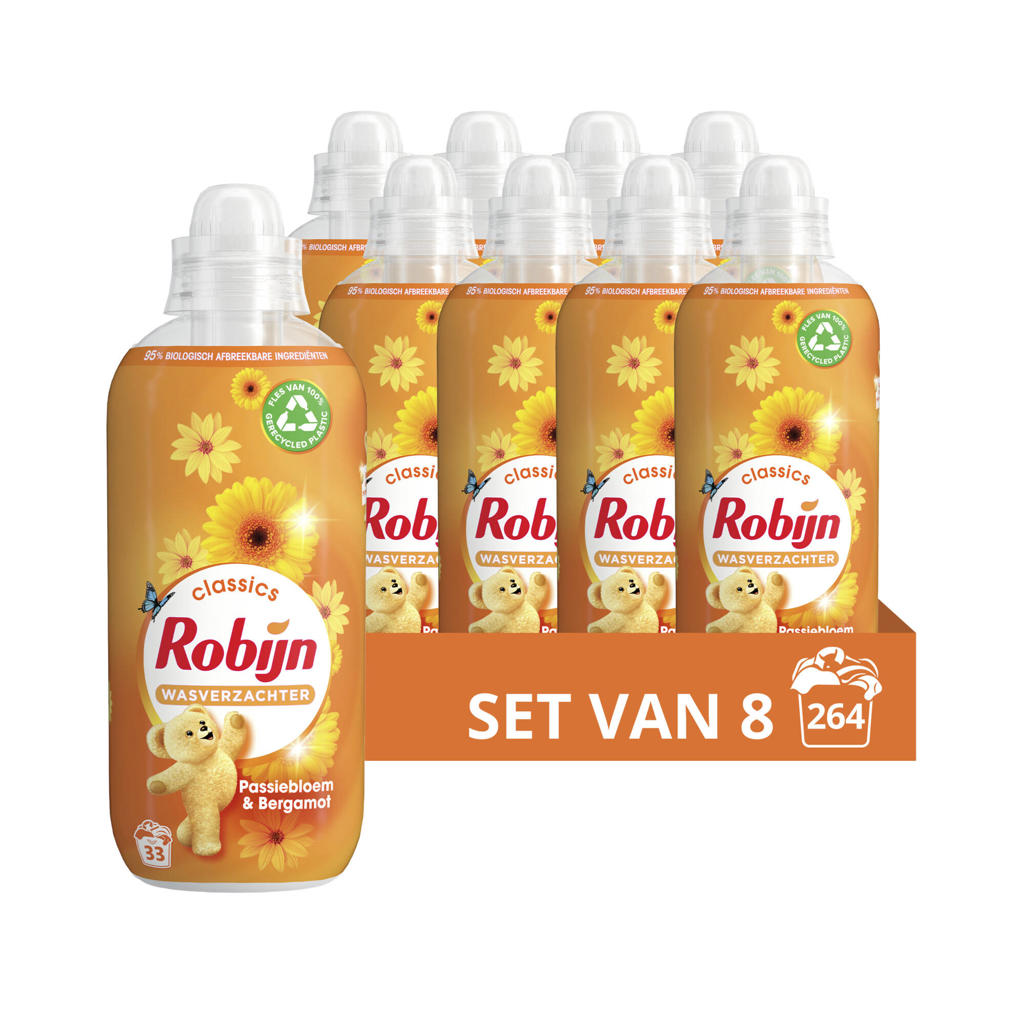 Robijn Classics wasverzachter Passiebloem & Bergamot - 8 x 33 ...