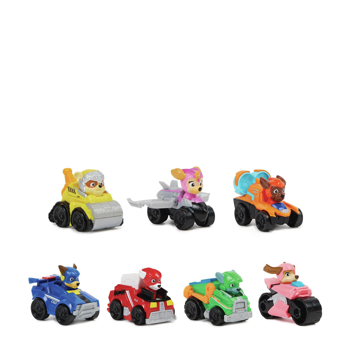 Paw Patrol The Mighty Movie 7-delige Pup Squad Racers cadeauset | wehkamp
