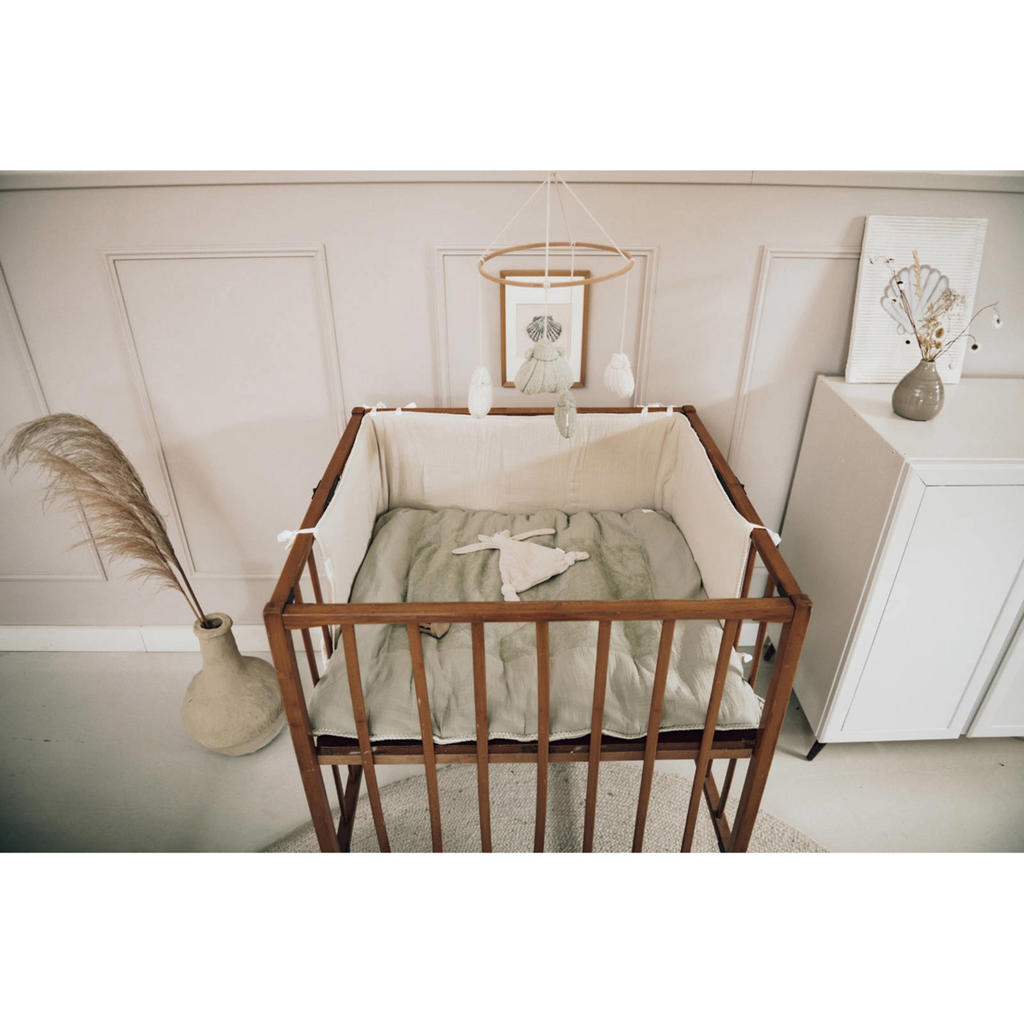 Koeka Faro box- en bedbumper offwhite | wehkamp