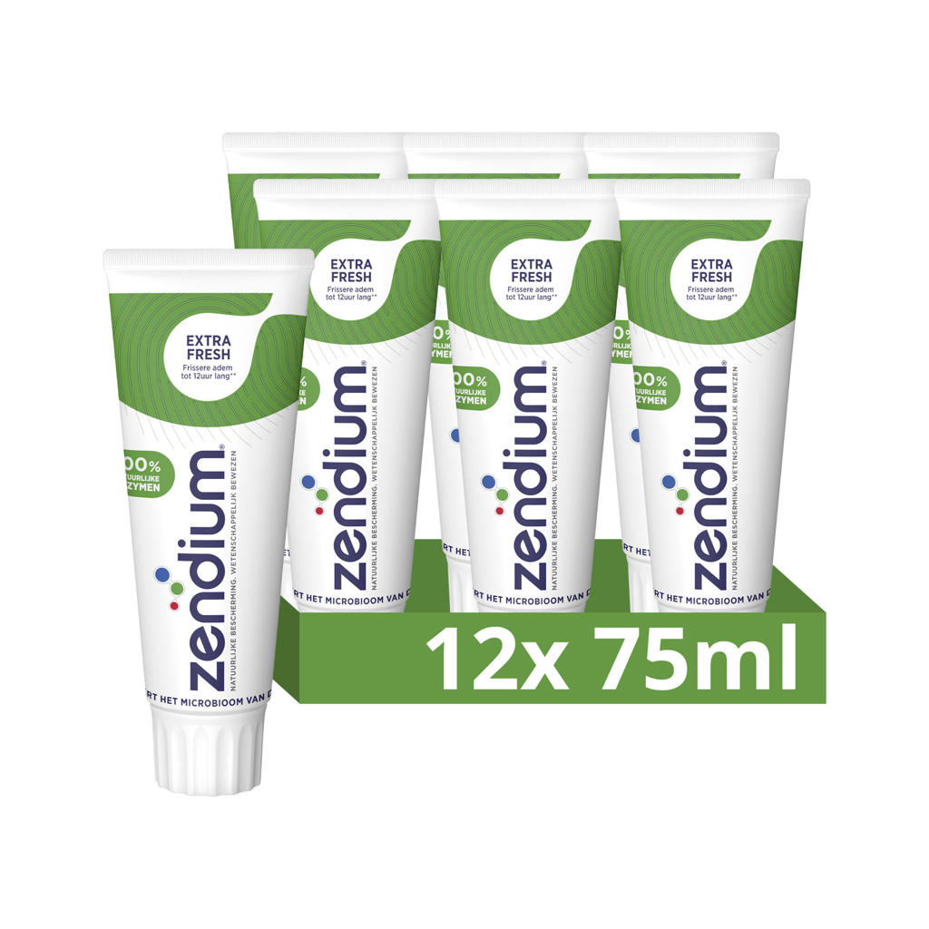 Zendium Extra Fresh tandpasta - 12 x 75 ml | wehkamp