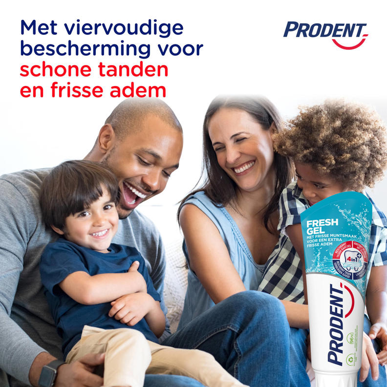 Prodent Fresh Gel tandpasta - 12 x 75 ml | wehkamp