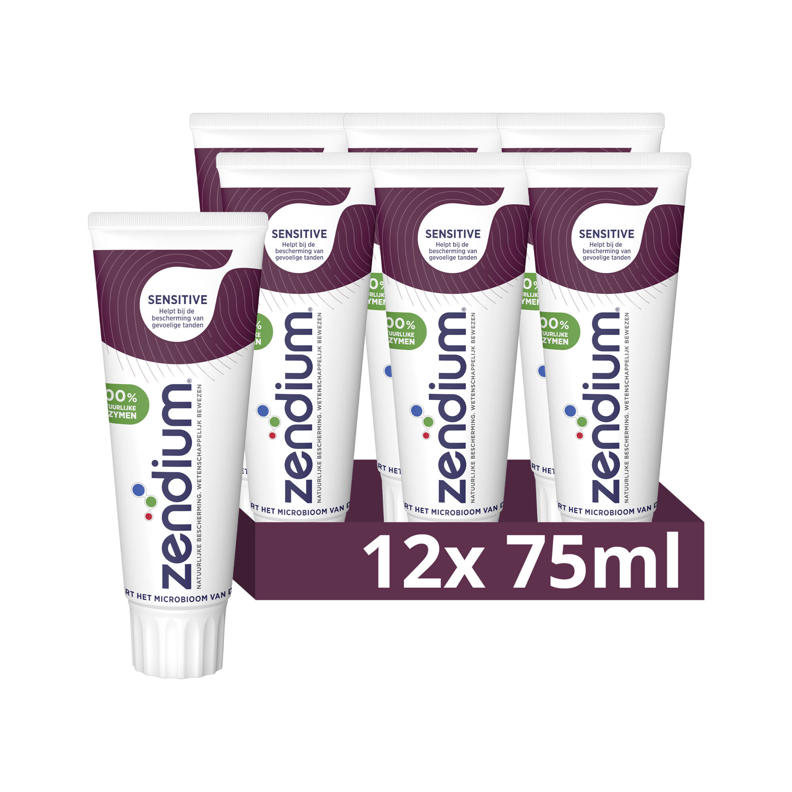 Zendium Sensitive tandpasta - 12 x 75 ml | wehkamp