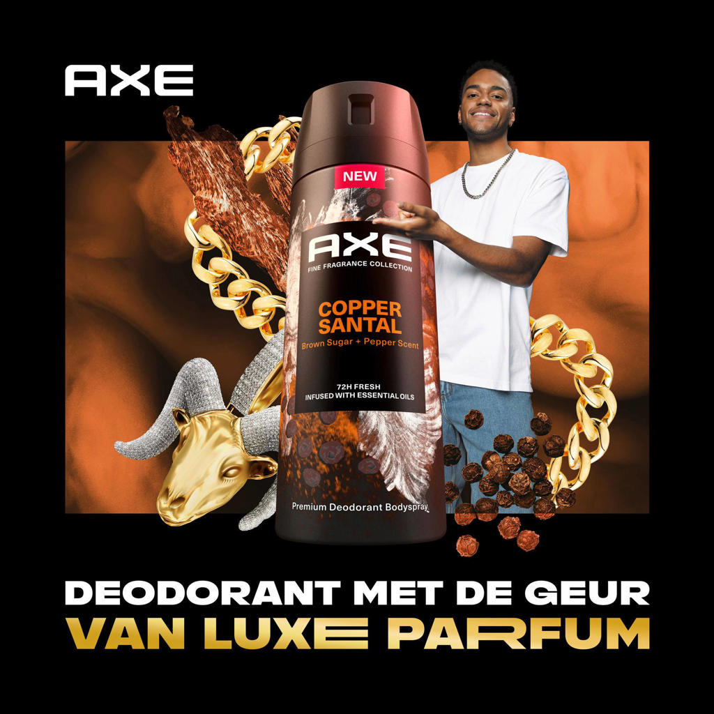 Axe Fine Fragrance Collection Copper Santal premium deodorant bodyspray ...