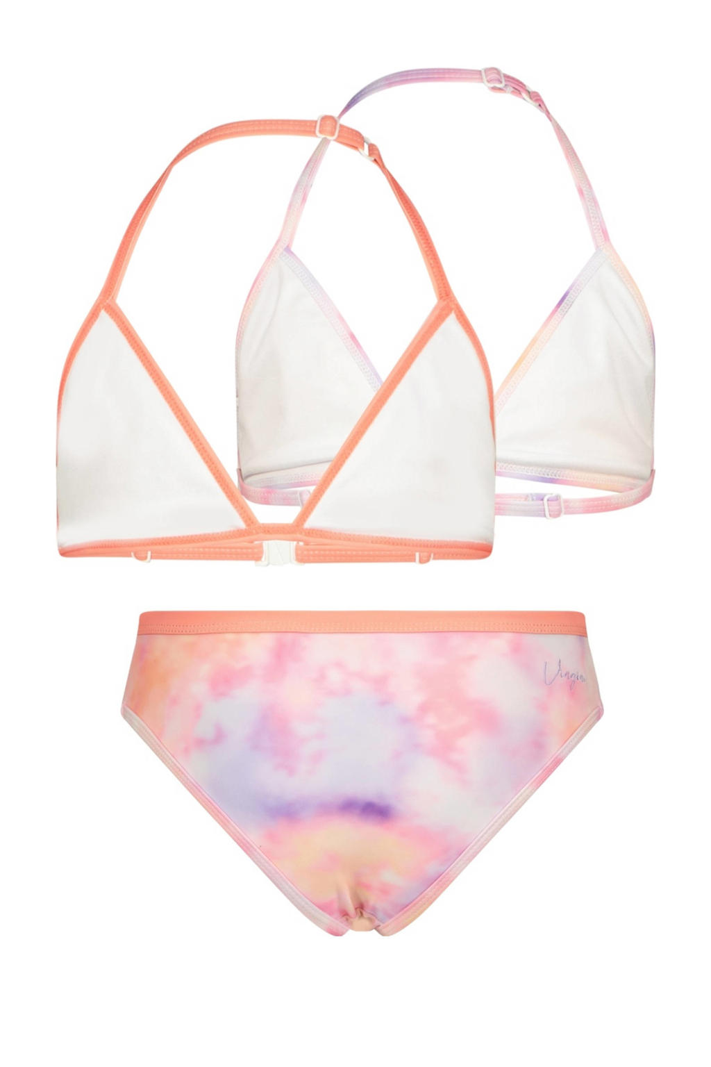 Vingino triangel bikini Zamantha met 2 topjes lila/roze | wehkamp
