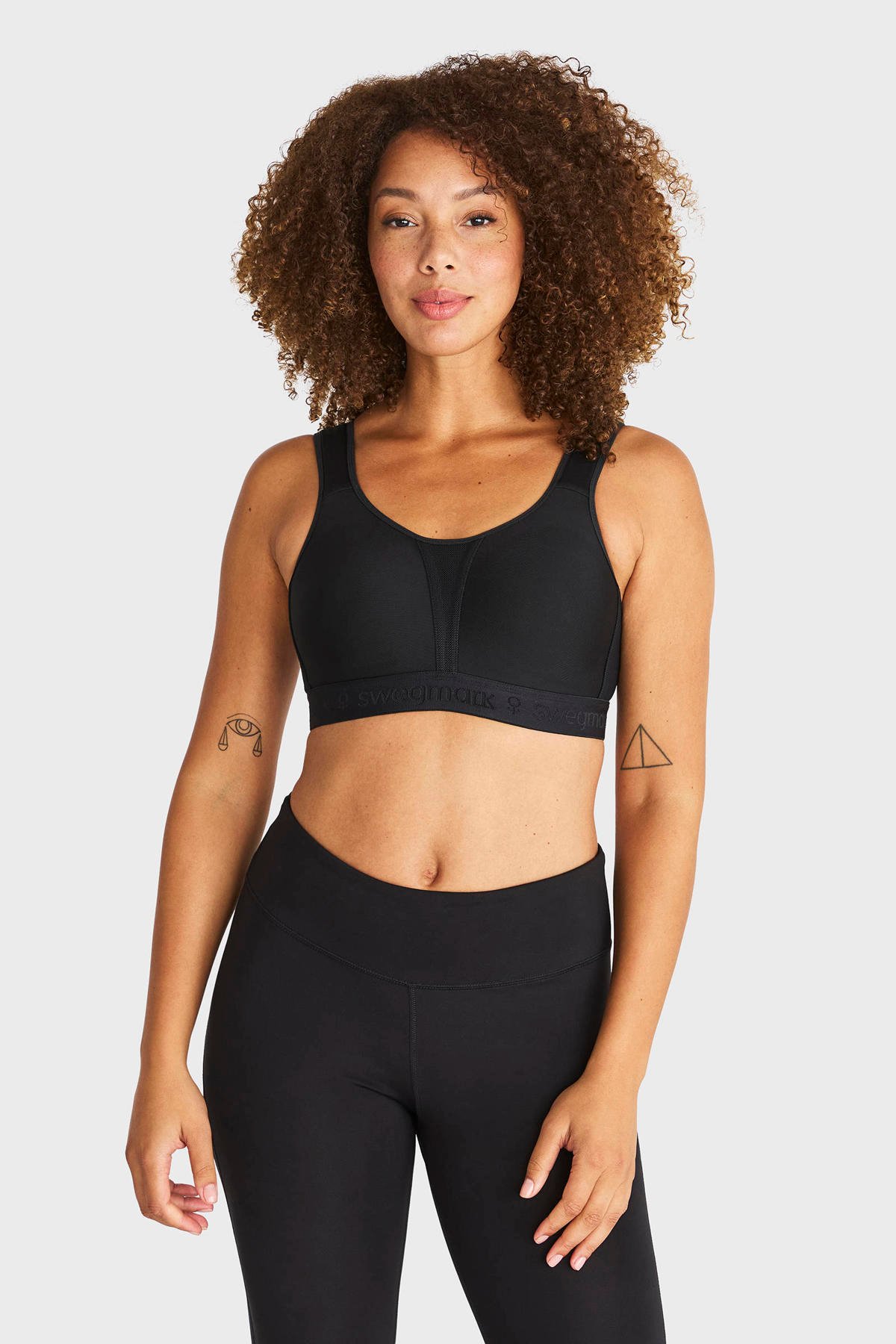 Swegmark level 4 sportbh Kimberly Iconic zwart | wehkamp
