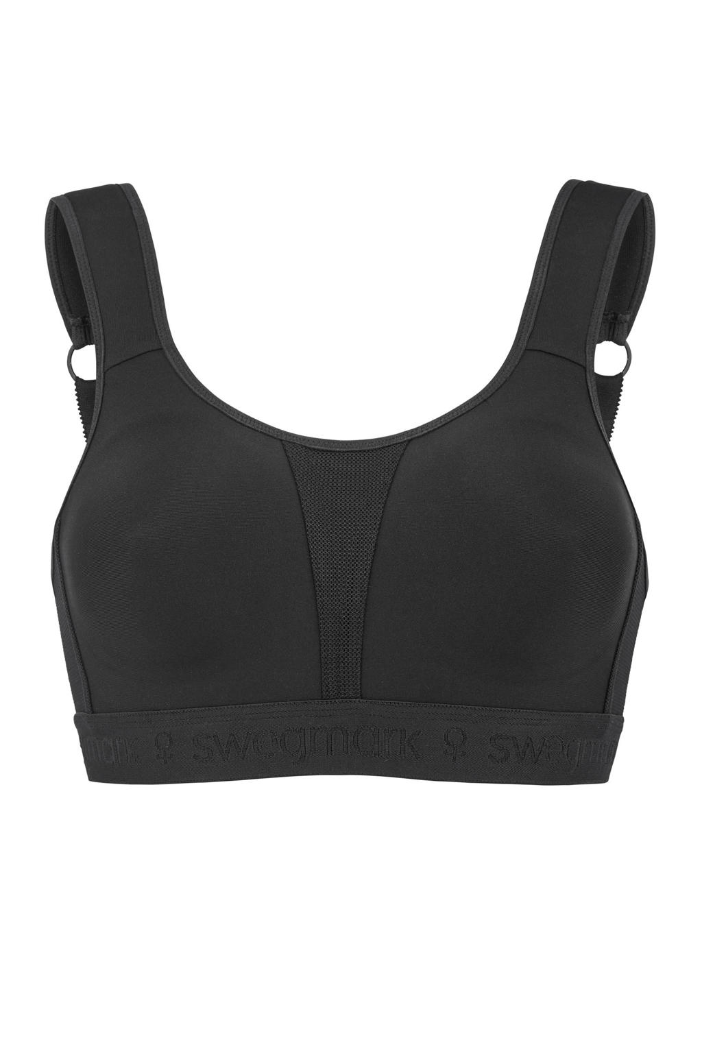 Swegmark level 4 sportbh Kimberly Iconic zwart | wehkamp