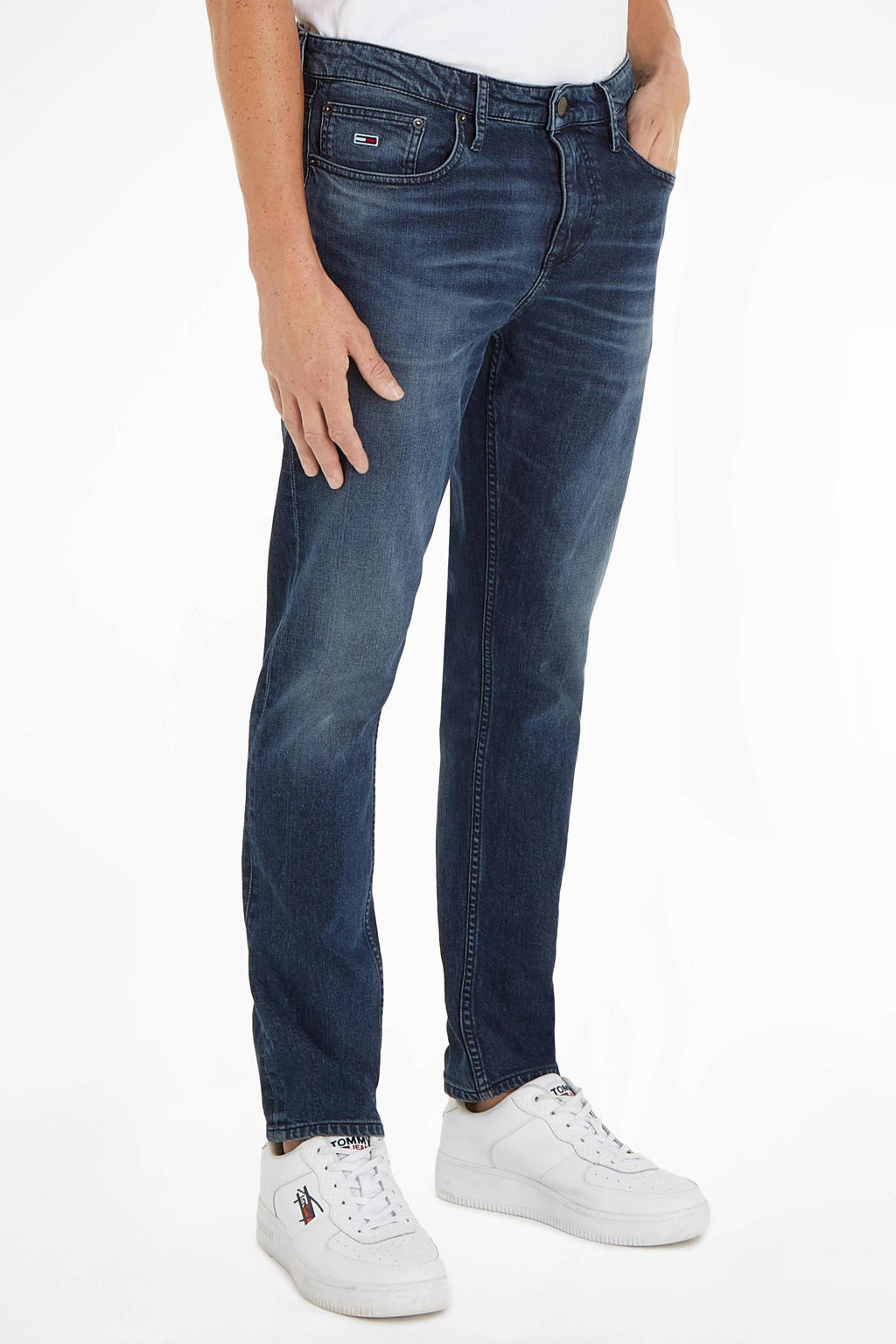 Tommy Jeans tapered fit jeans dark denim | wehkamp