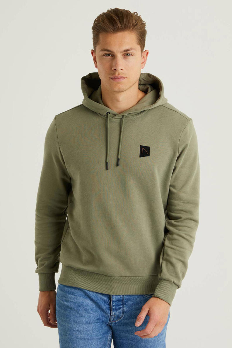 CHASIN' hoodie Ronny met logo mid green | wehkamp