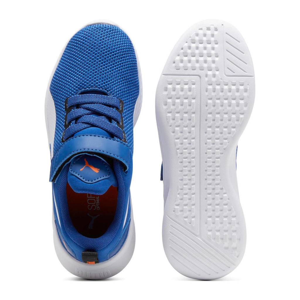 Puma Flyer Runner V PS sneakers kobaltblauw/wit/zwart | wehkamp