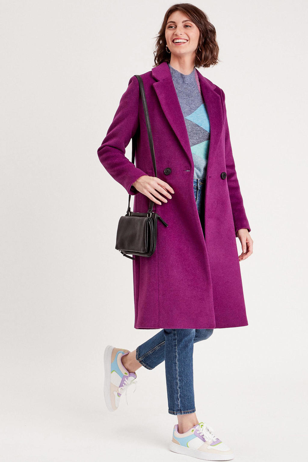 Cache Cache jas met wol paars | wehkamp