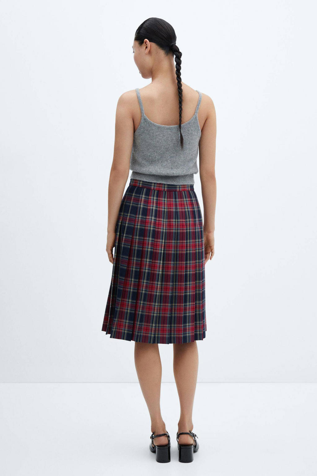 Mango geruite rok rood kopen? | Morgen in huis | wehkamp