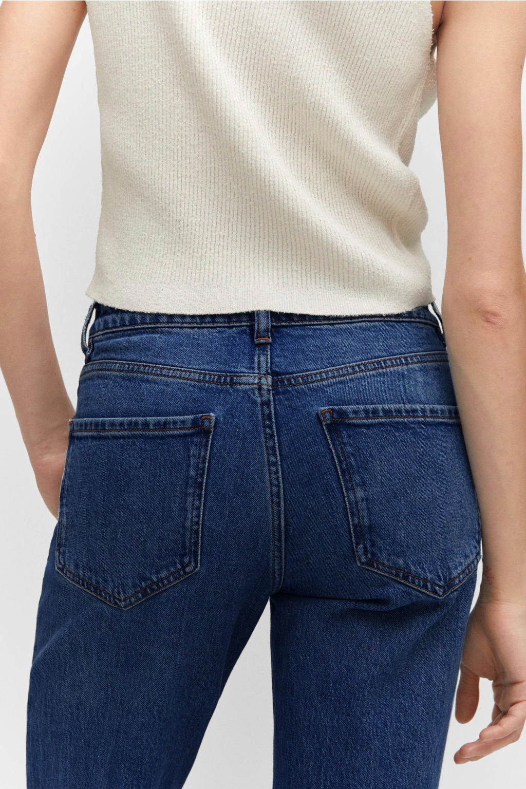 Mango flared jeans dark blue denim | wehkamp