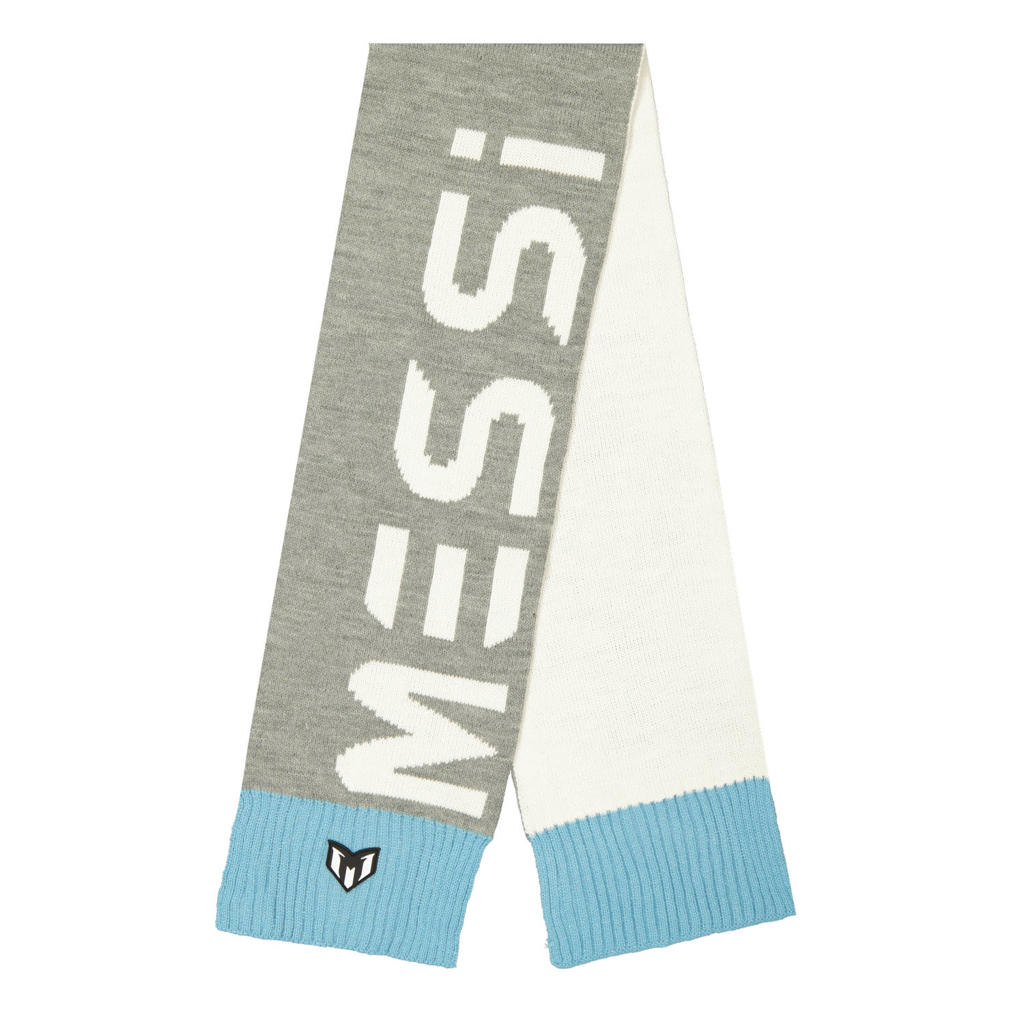 Vingino x Messi sjaal grijs/blauw/wit | wehkamp