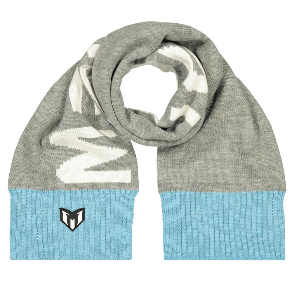 Vingino x Messi sjaal grijs/blauw/wit | wehkamp