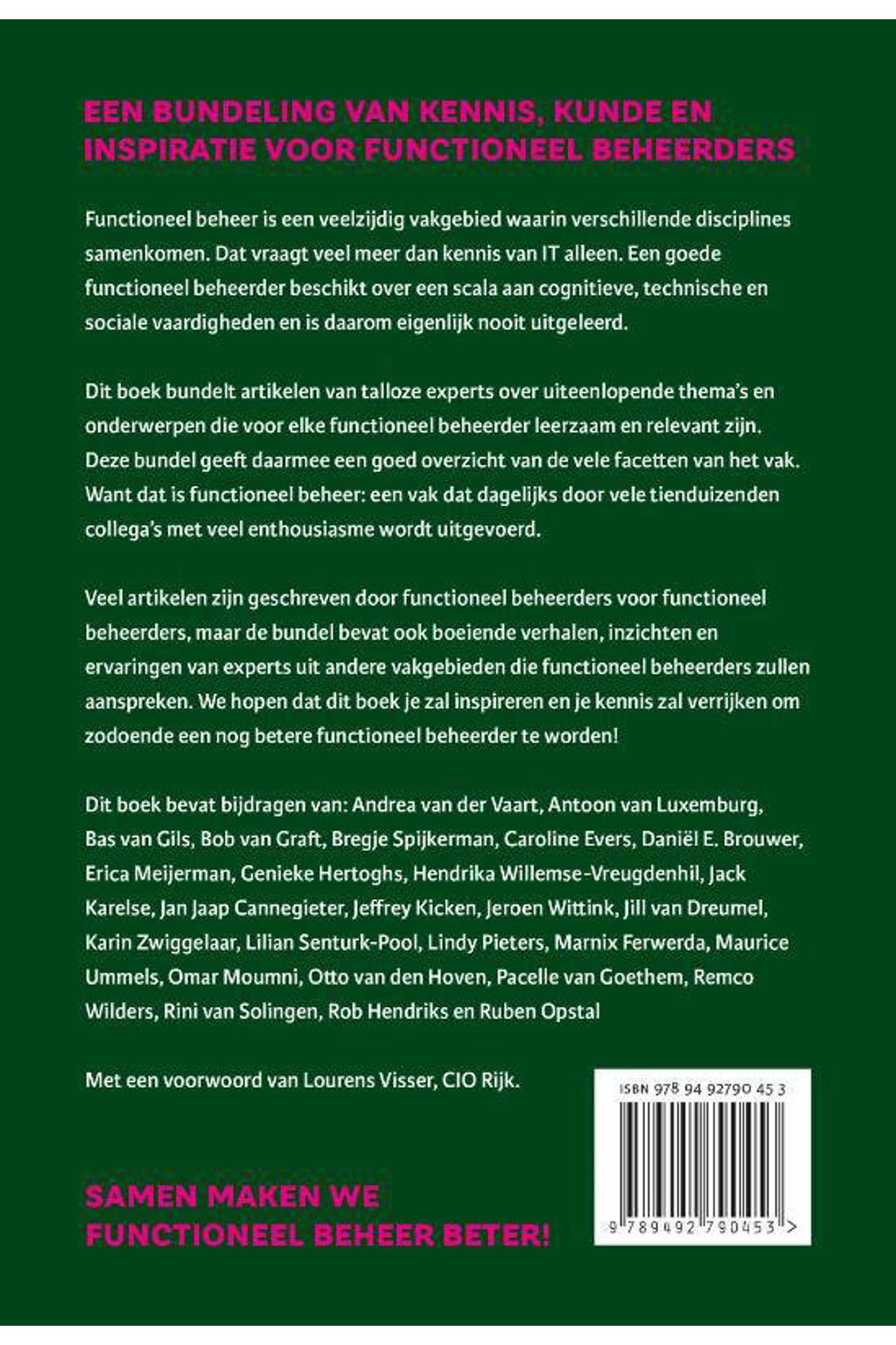 Daniël E. Brouwer en Ruben Opstal De functioneel beheer bundel | wehkamp