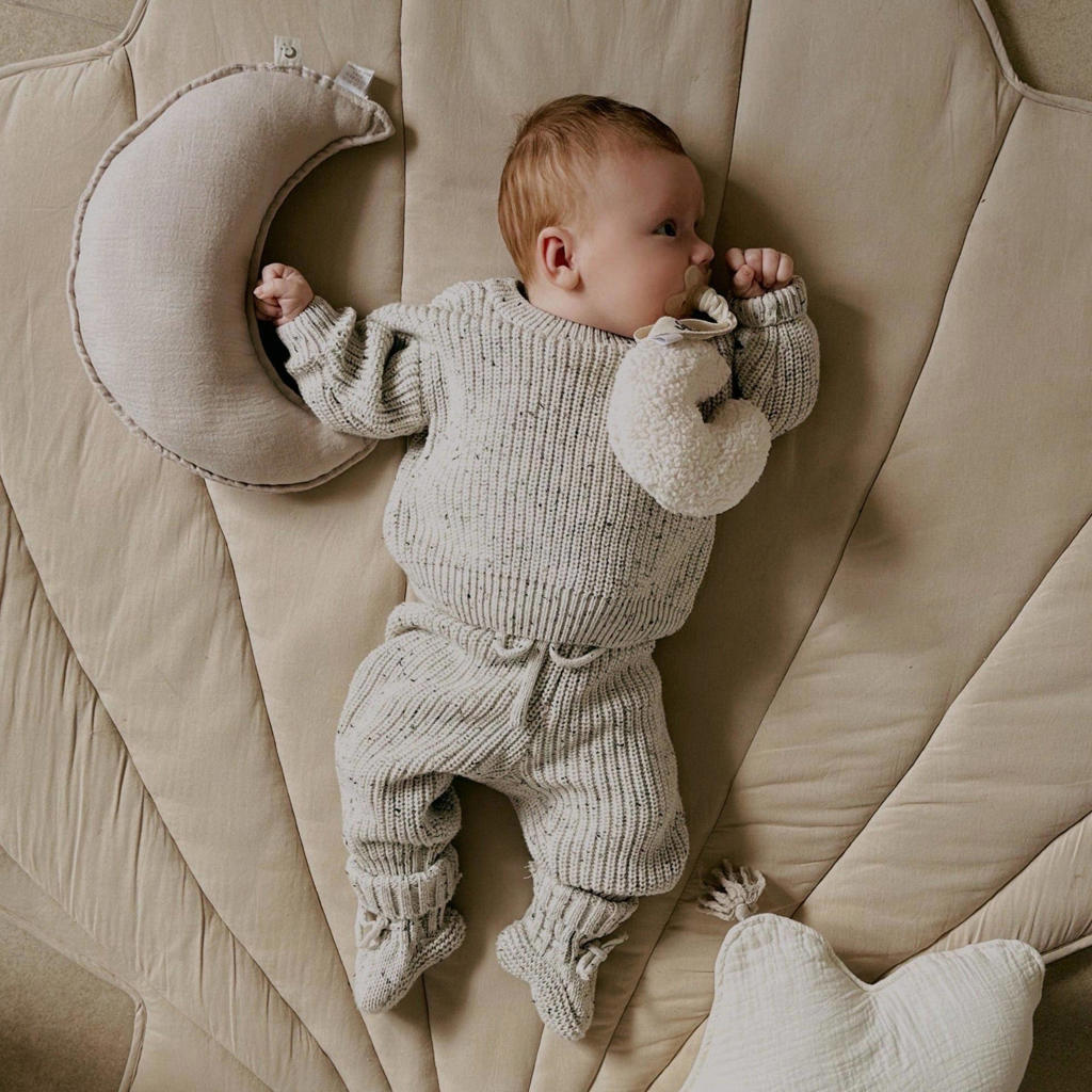 Yumi Baby gebreide trui + broek Salt & Pepper | wehkamp
