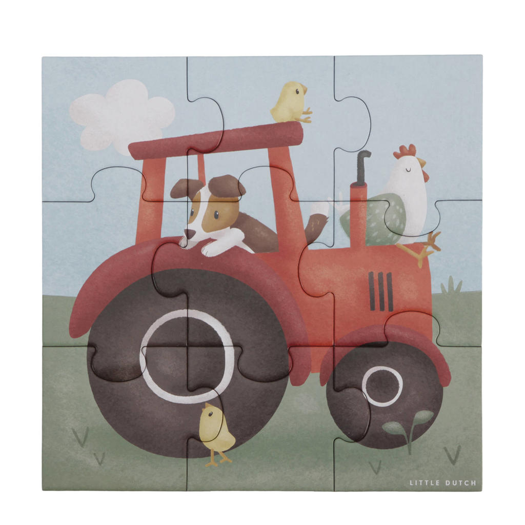 Little Dutch 4 in 1 puzzel little farm legpuzzel 16 stukjes | wehkamp