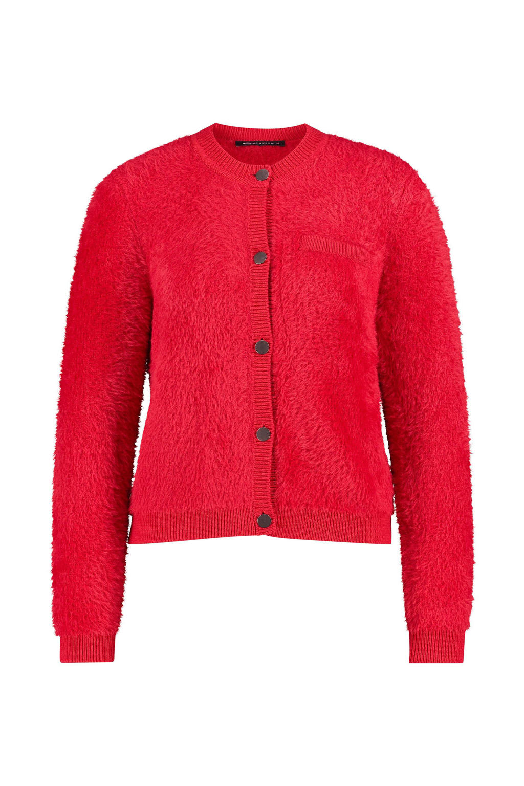 Expresso fluffy vest rood kopen? | Morgen in huis | wehkamp