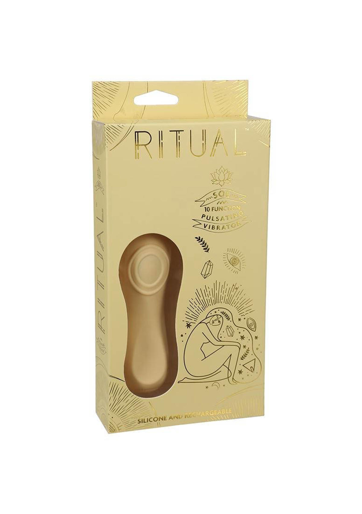 Doc Johnson Sol - oplaadbare siliconen pulserende vibrator - geel | wehkamp