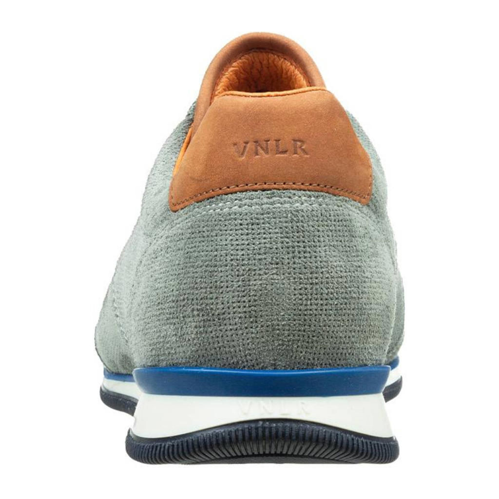 Van Lier suède sneakers grijsblauw | wehkamp
