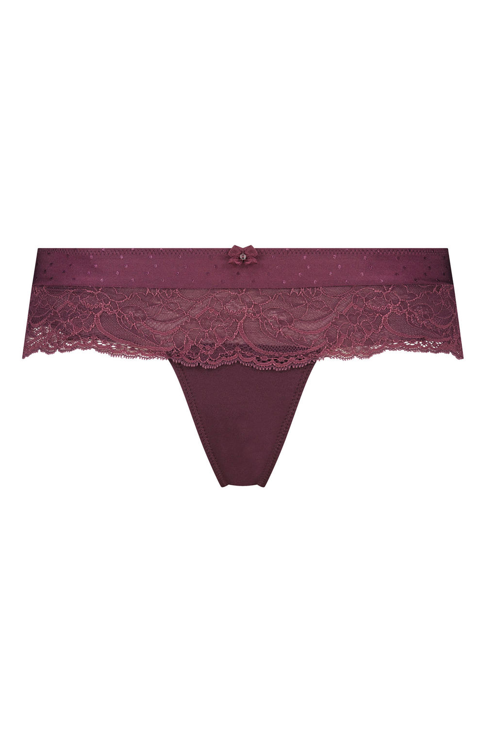 Hunkemöller string Sophie donkerrood | wehkamp