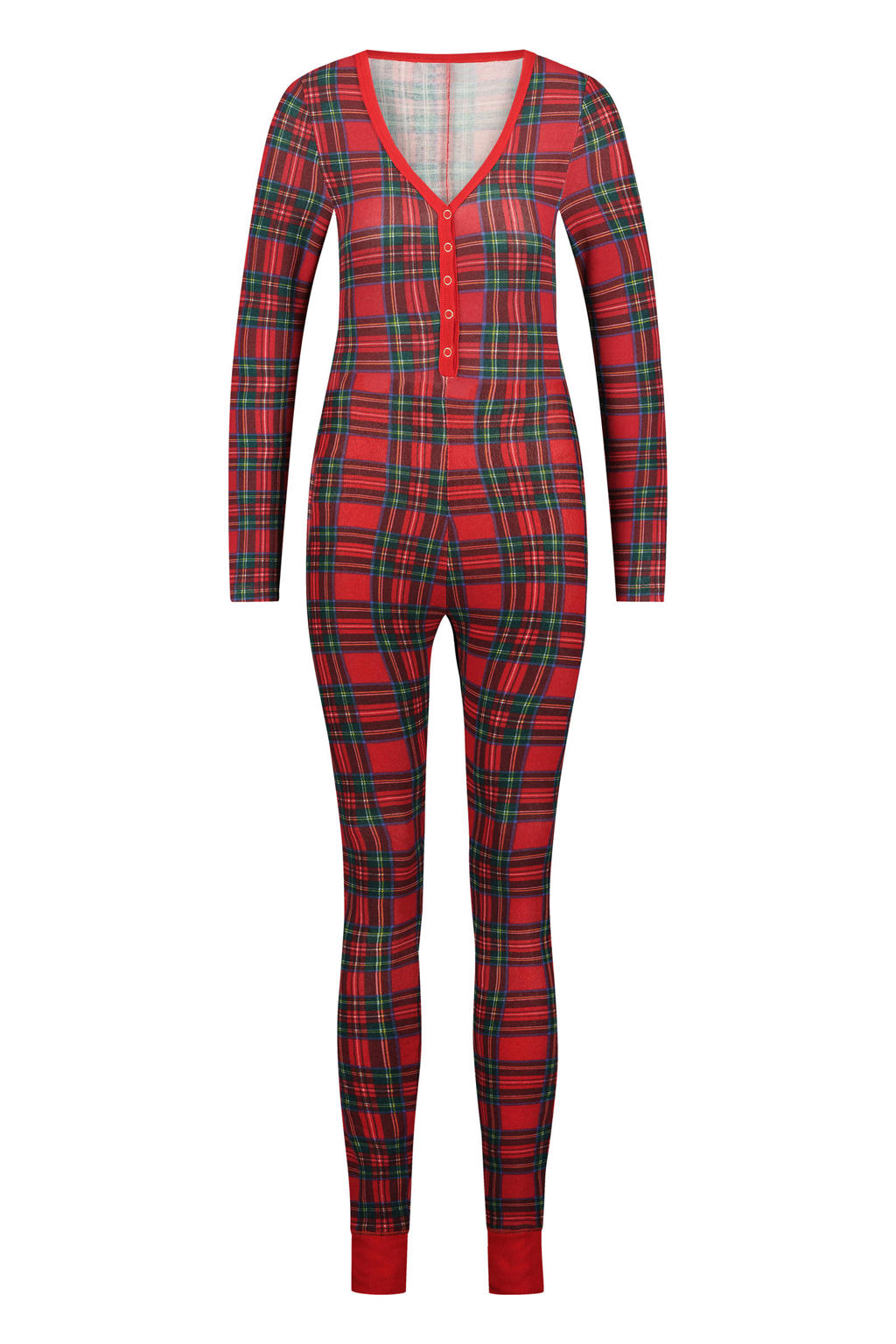Hunkemöller onesie Henly met kerst print rood | wehkamp