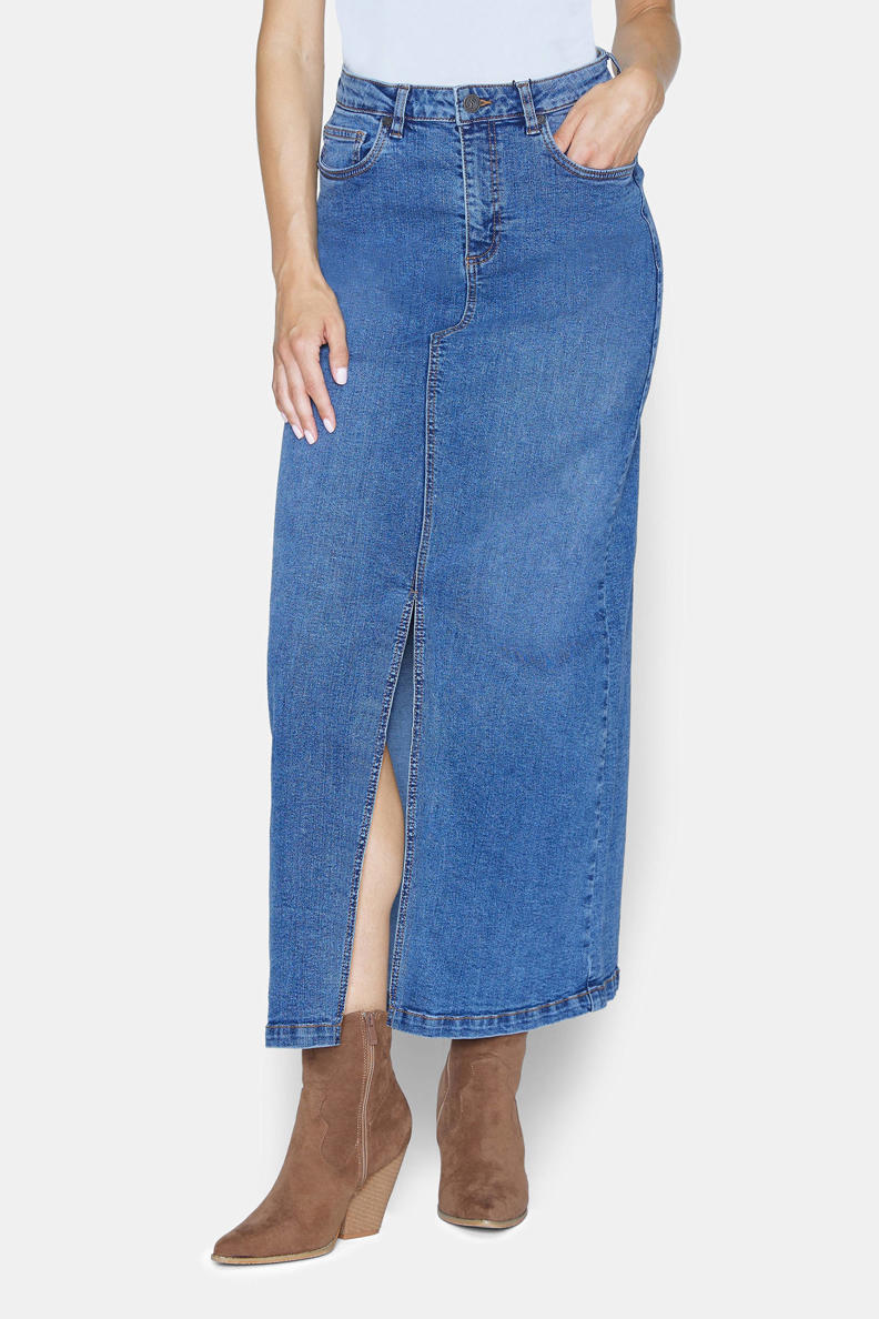 SisterS Point spijkerrok OLIA medium blue denim | wehkamp