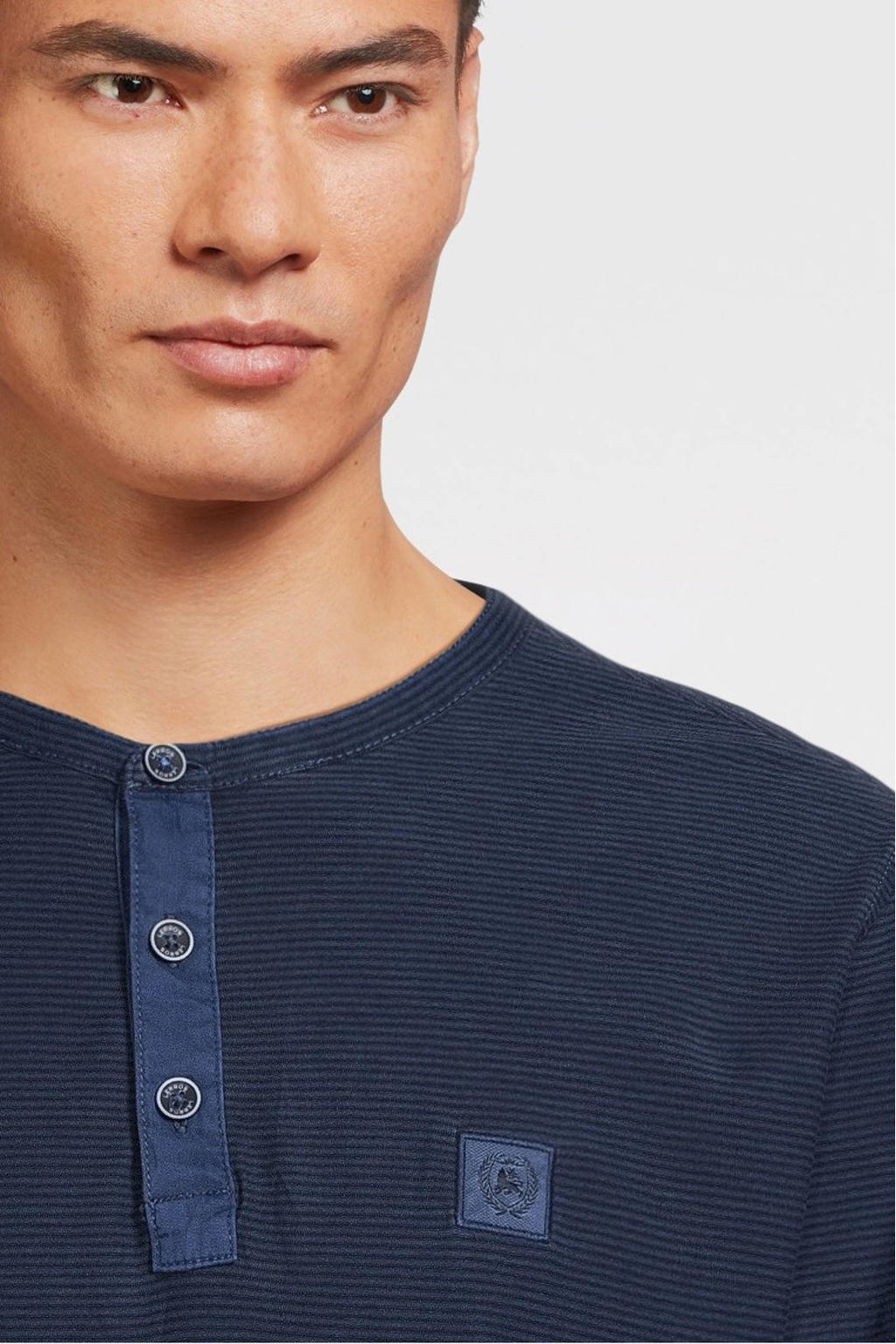 LERROS regular fit T-shirt met logo blauw | wehkamp