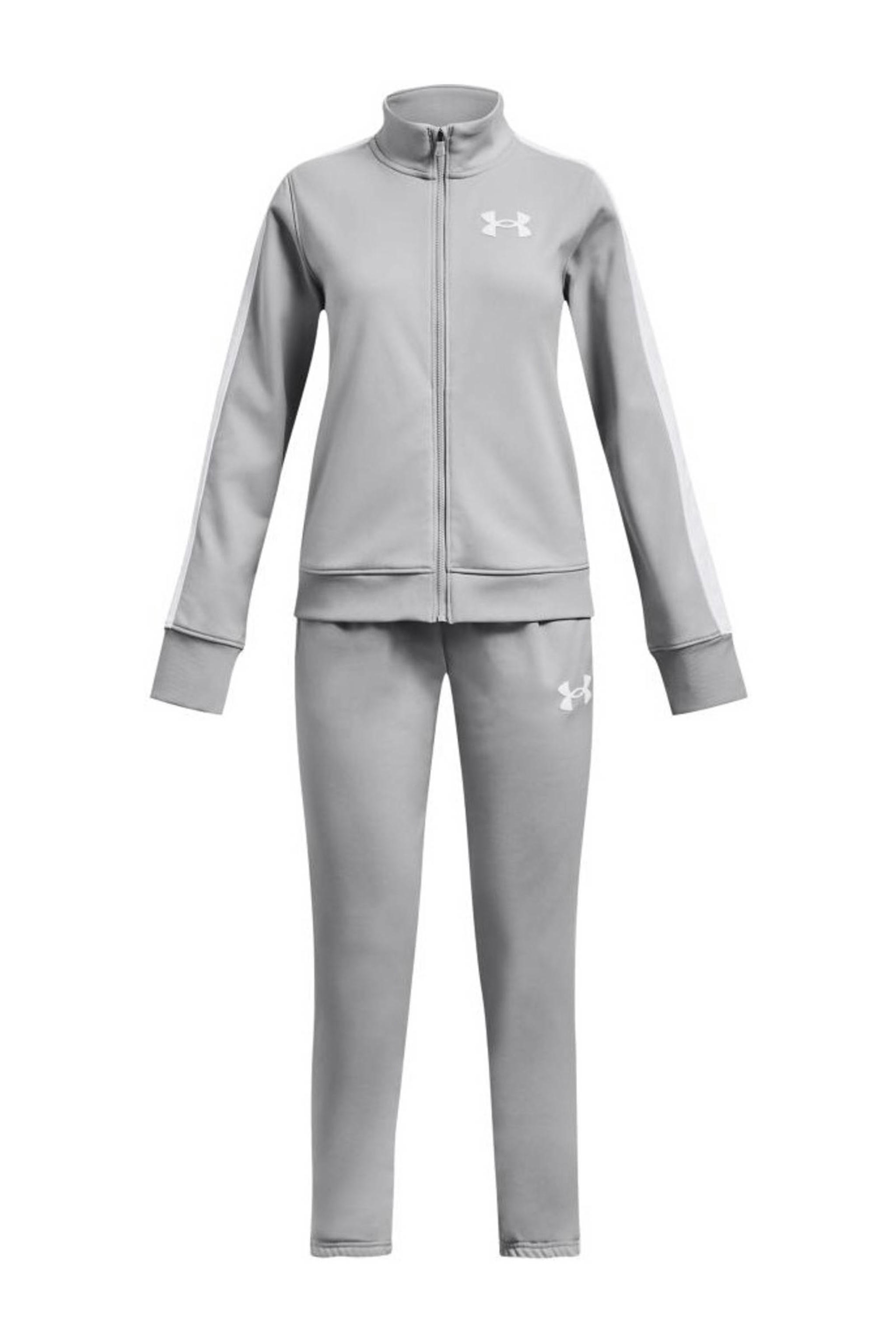 Under Armour trainingspak EM Knit grijs | wehkamp