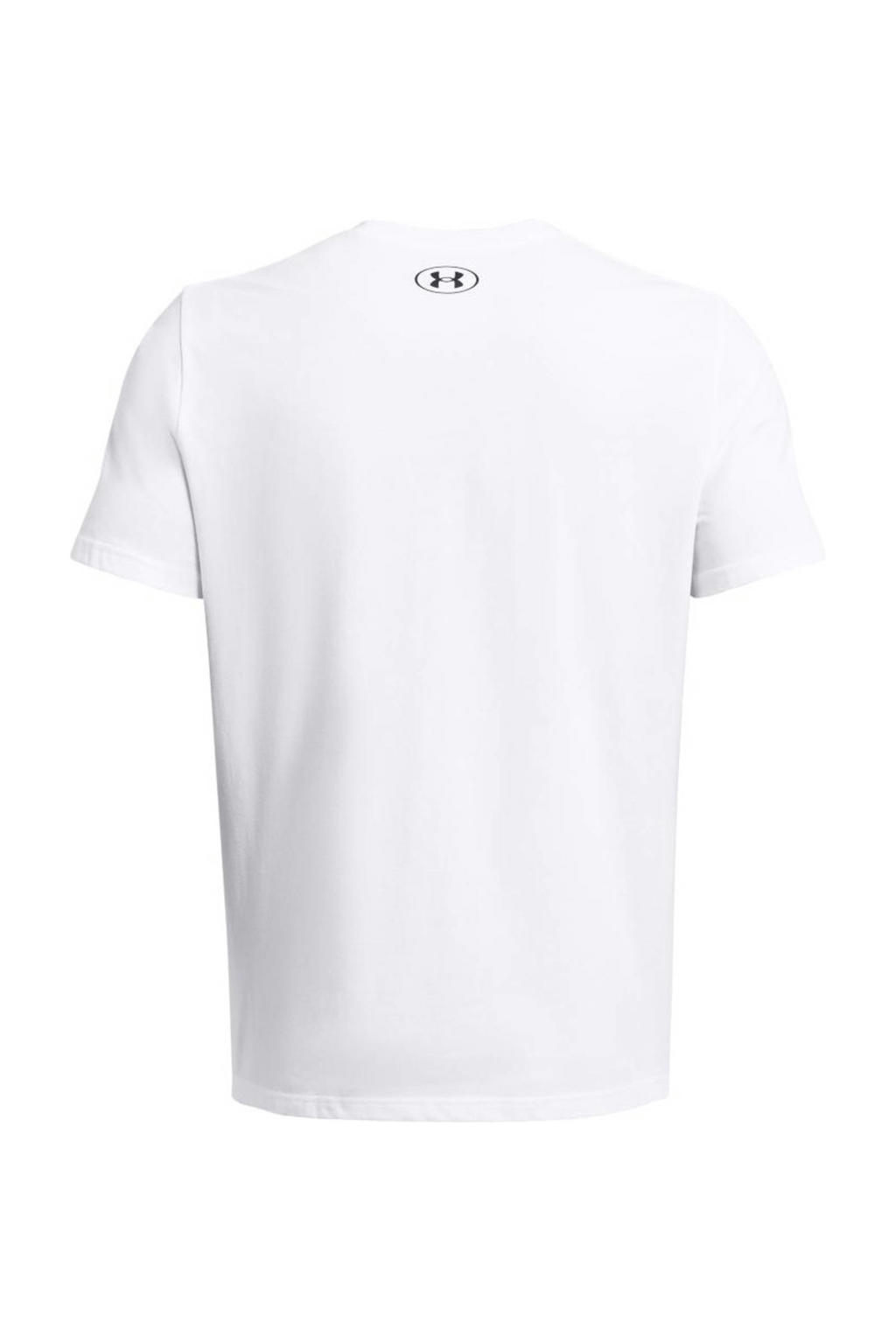 Under Armour sportshirt Core Graphics wit/zwart | wehkamp