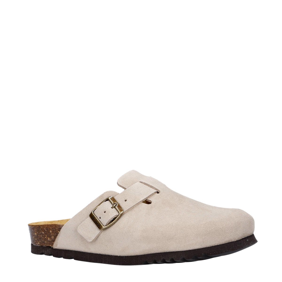 Scholl Fae suède clogs beige | wehkamp