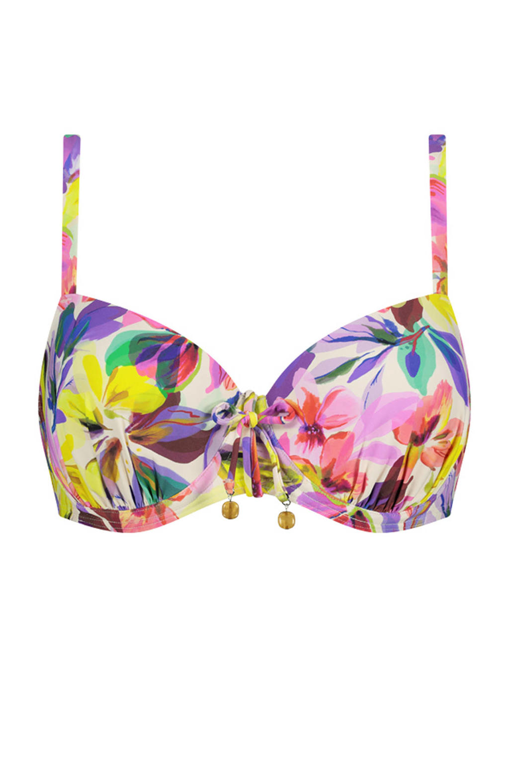 Cyell voorgevormde beugel bikinitop roze/multi | wehkamp