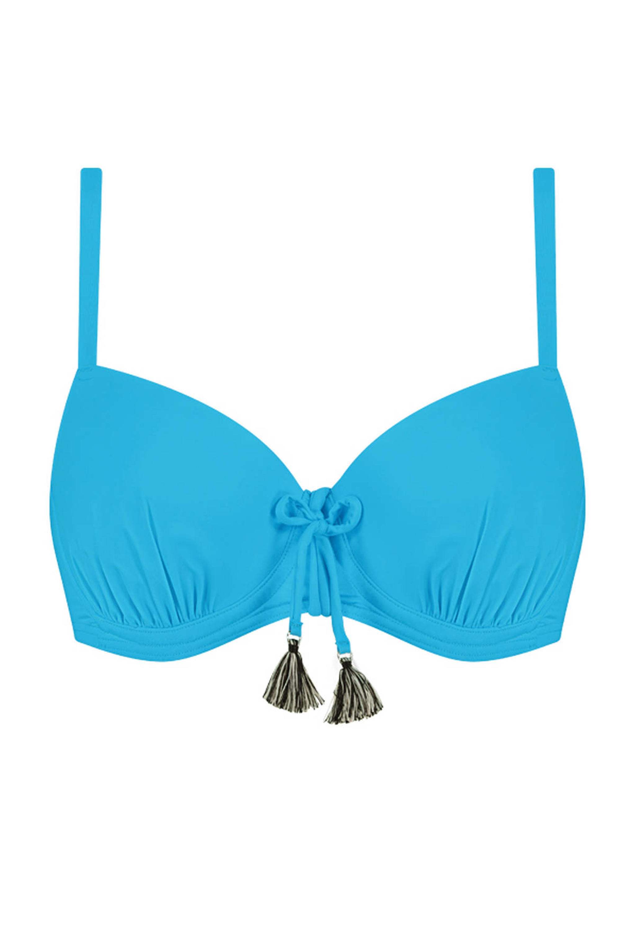 Cyell voorgevormde beugel bikinitop lichtblauw | wehkamp