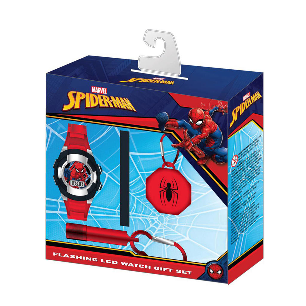 Accutime LCD Watch Gift Set Spider-Man | wehkamp
