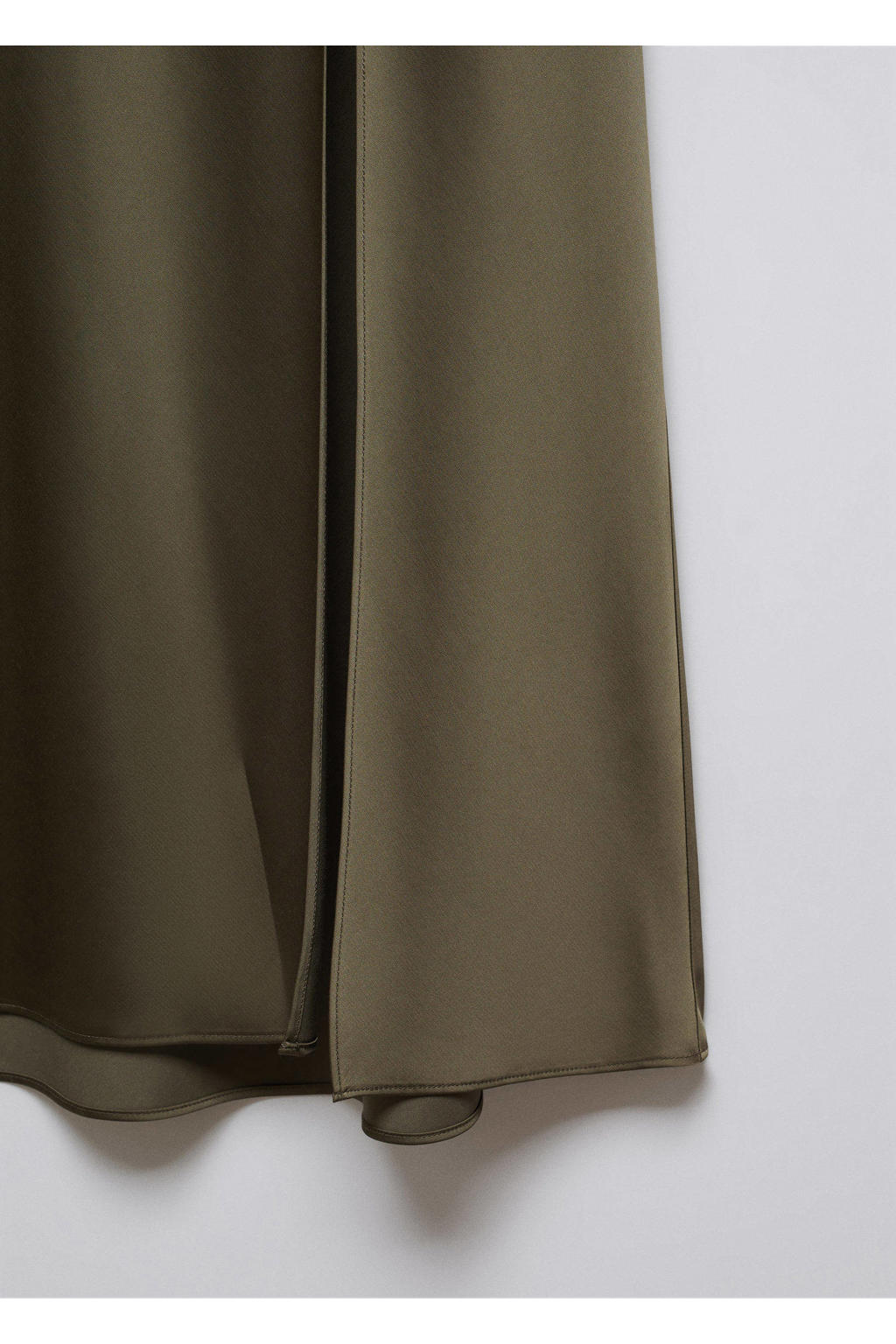 Mango satijnen rok olijfgroen | wehkamp