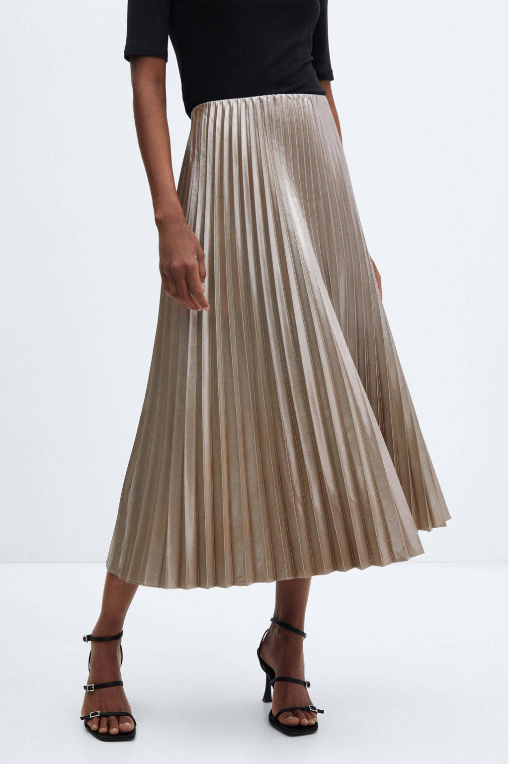 Mango metallic rok zilver kopen? | Morgen in huis | wehkamp