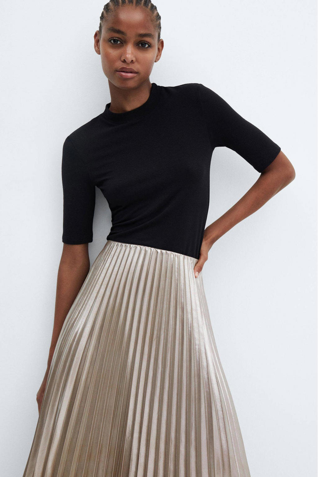 Mango metallic rok zilver kopen? | Morgen in huis | wehkamp