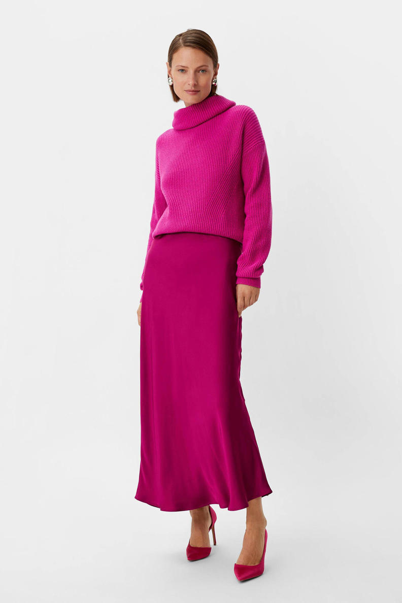 comma satijnen maxi rok roze kopen? | Morgen in huis | wehkamp