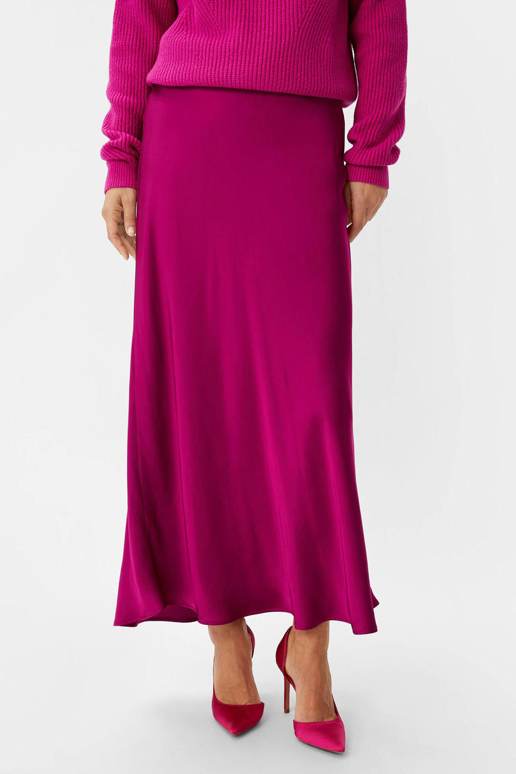 comma satijnen maxi rok roze kopen? | Morgen in huis | wehkamp