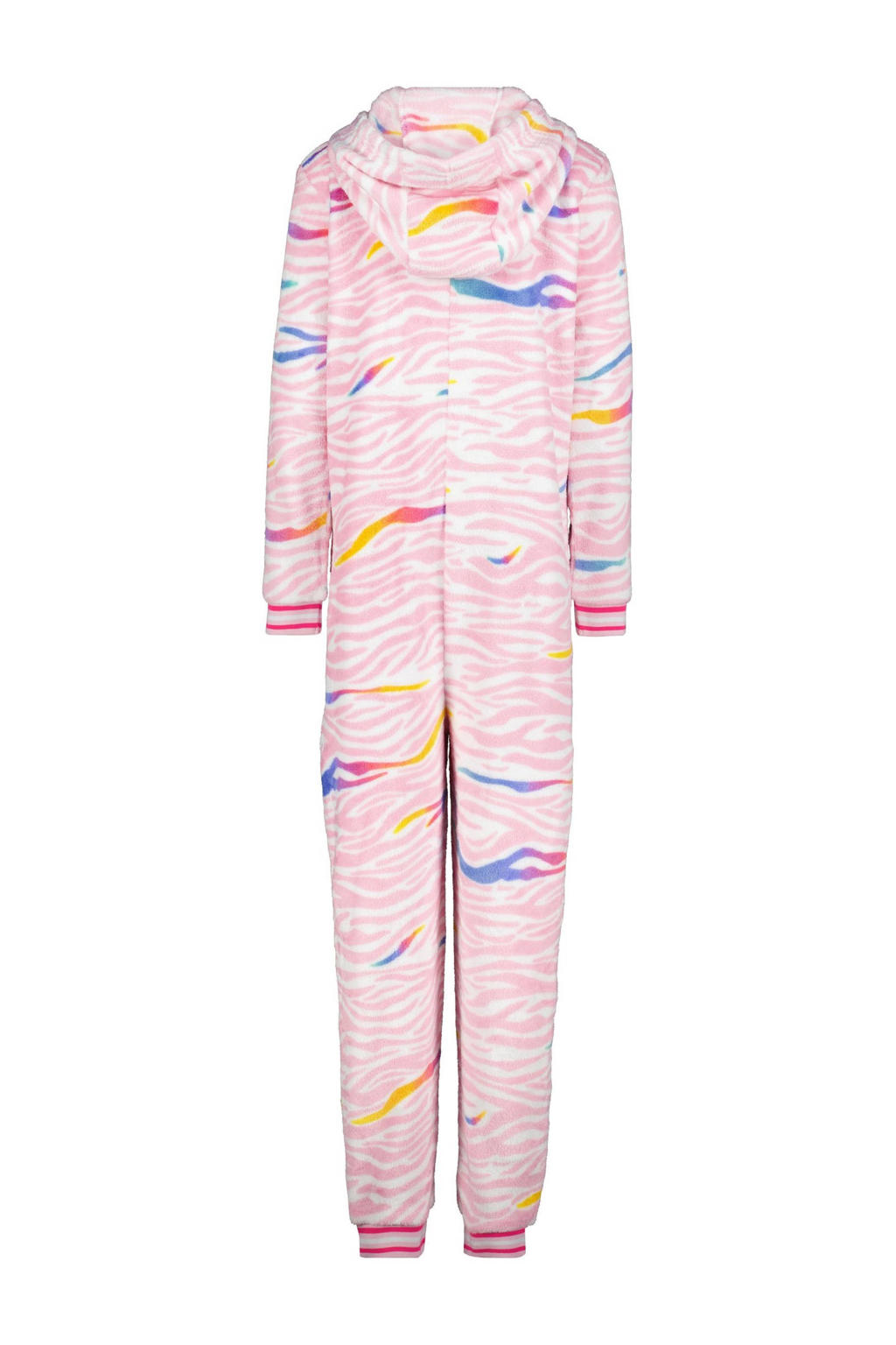 De Zoete Zusjes X 4President fleece onesie Jet lichtroze/wit | wehkamp