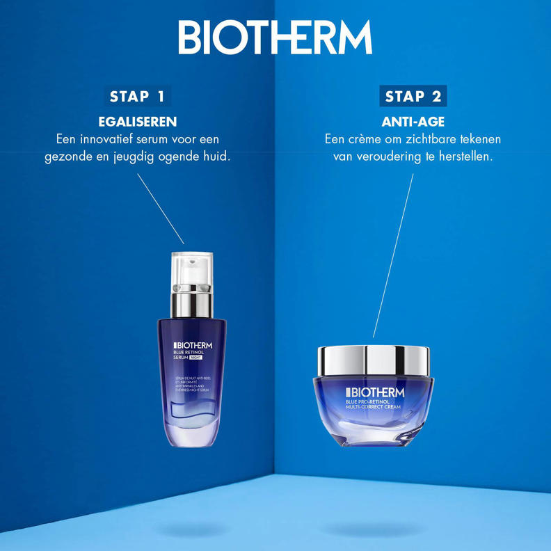 Biotherm Blue Retinol Serum 30 ml & Blue Pro-Retinol Crème 50 ml | wehkamp